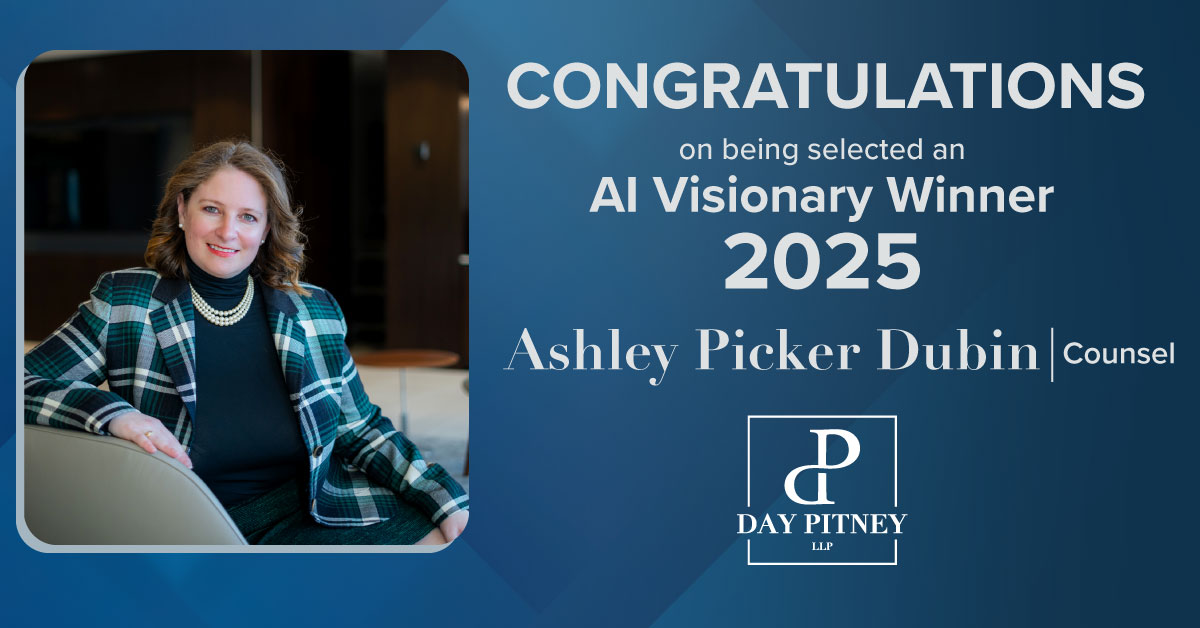 Day Pitney's Ashley Picker Dubin Named a 2025 AI Visionary by ...
