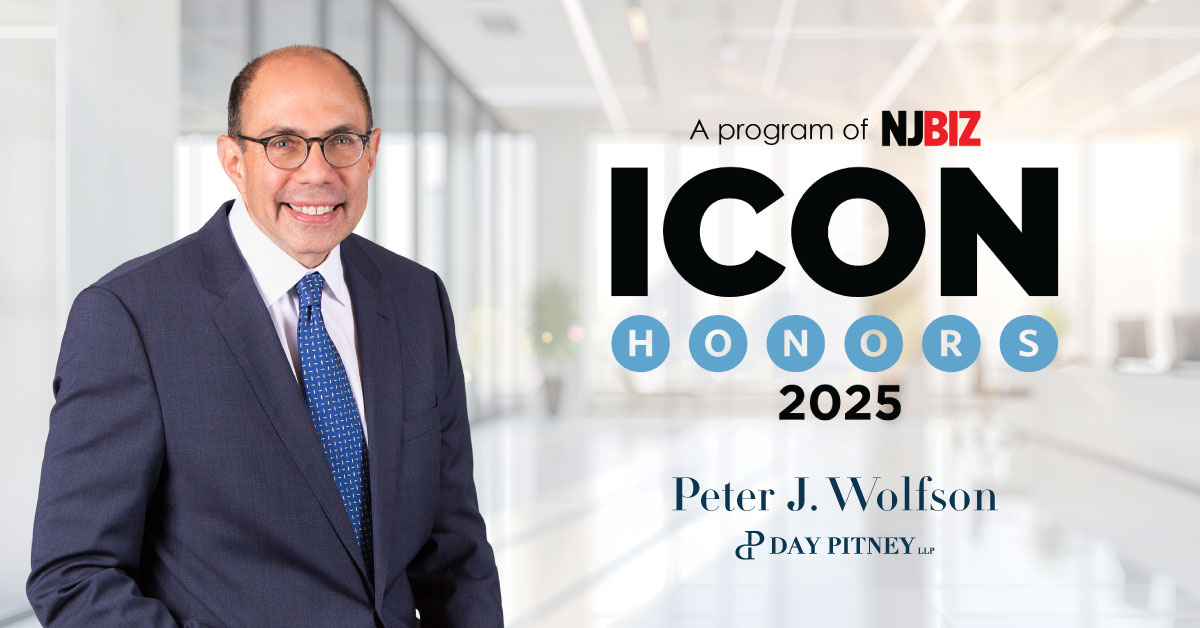 Day Pitney Partner Peter Wolfson Named a 2025 NJBIZ ICON Honoree | Day ...