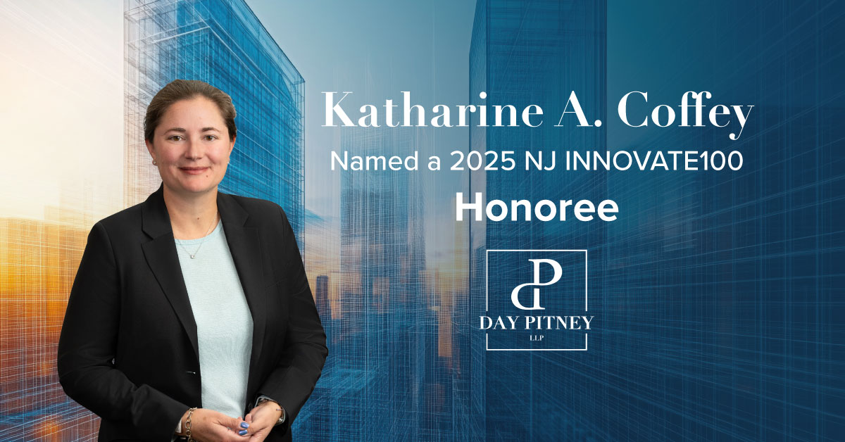 Day Pitney's Katharine Coffey Named a 2025 NJ INNOVATE100 Honoree | Day ...