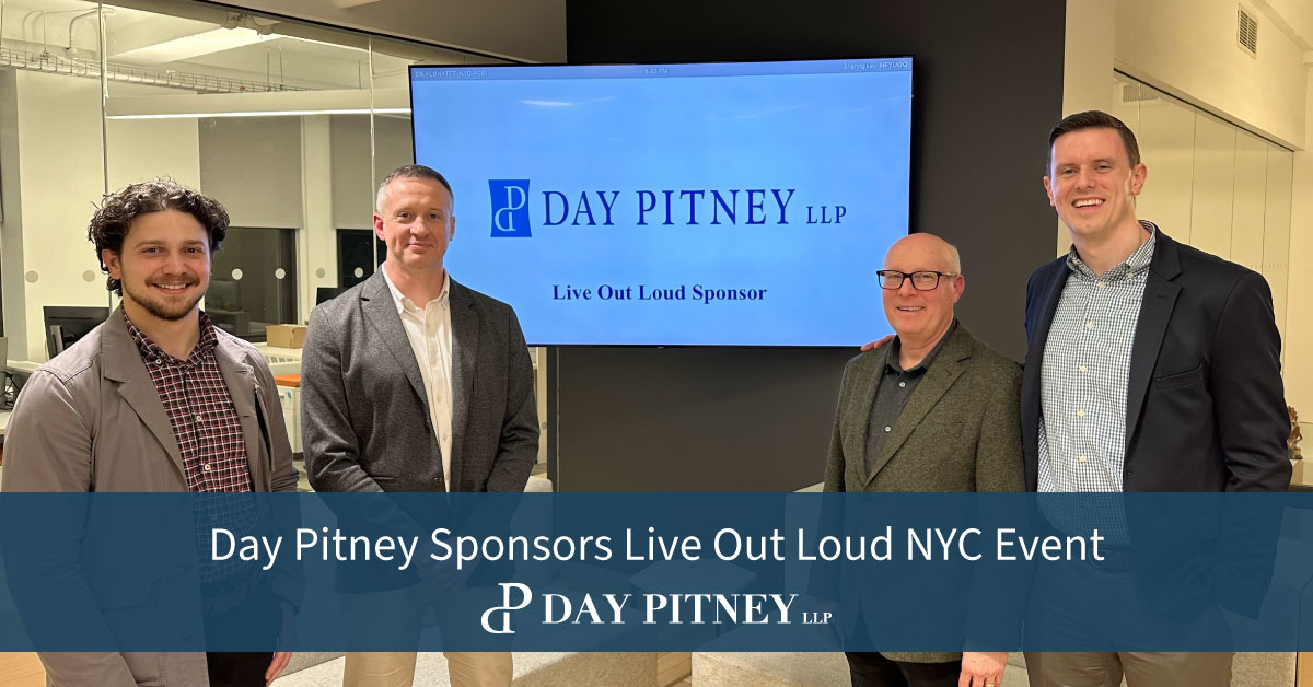 Day Pitney, Live Out Loud and FCB Advertising Sponsor Event for LGBTQ+ ...