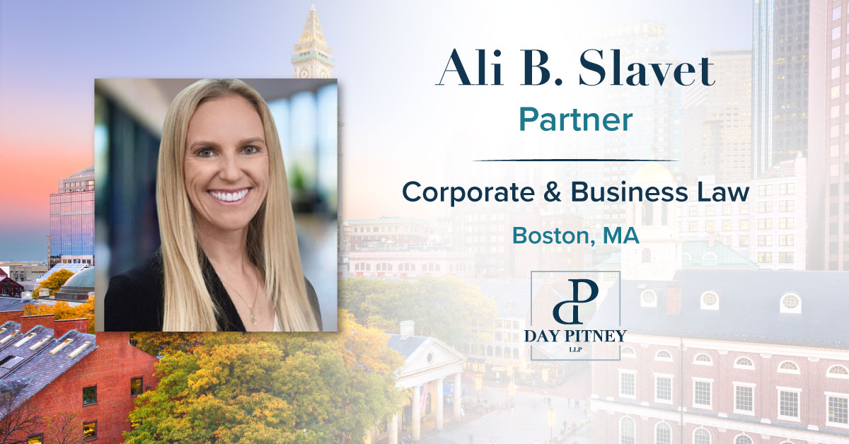 Day Pitney Adds Ali Slavet as Corporate Partner in Boston | M&A ...