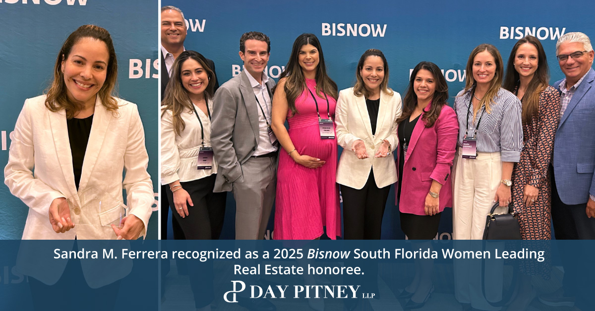 Day Pitney's Sandra Ferrera Named 2025 Bisnow South Florida Women ...