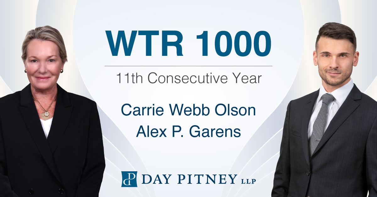 Day Pitney's Trademark Team Recognized in 2024 World Trademark Review ...