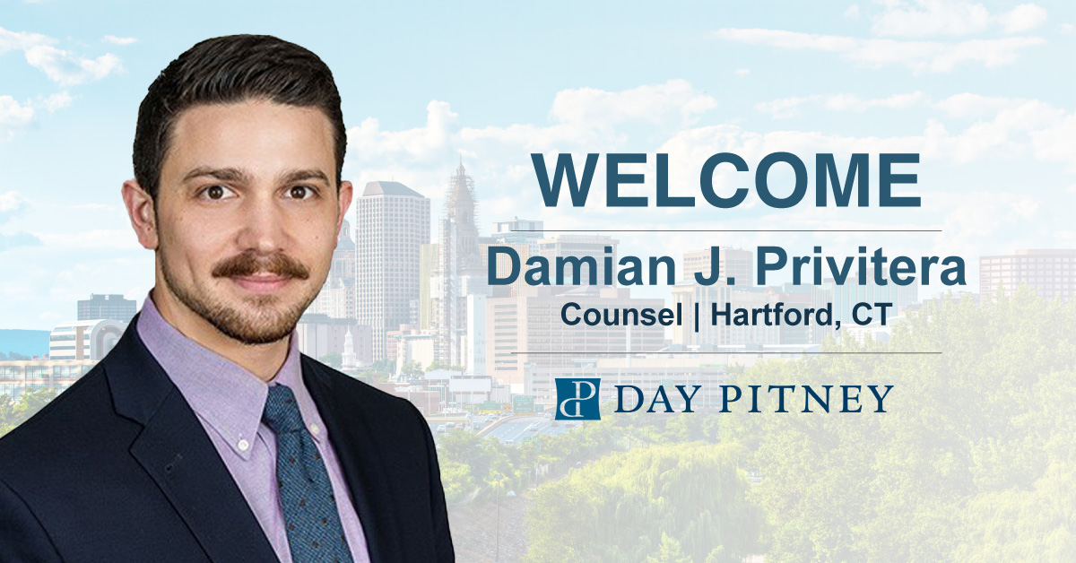 Day Pitney Adds Attorney Damian Privitera to Healthcare Team | Day Pitney