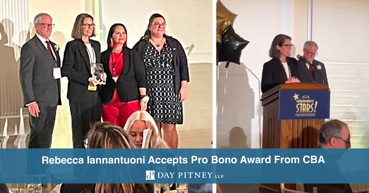 Rebecca Iannantuoni Accepts Pro Bono Award From Connecticut Bar ...